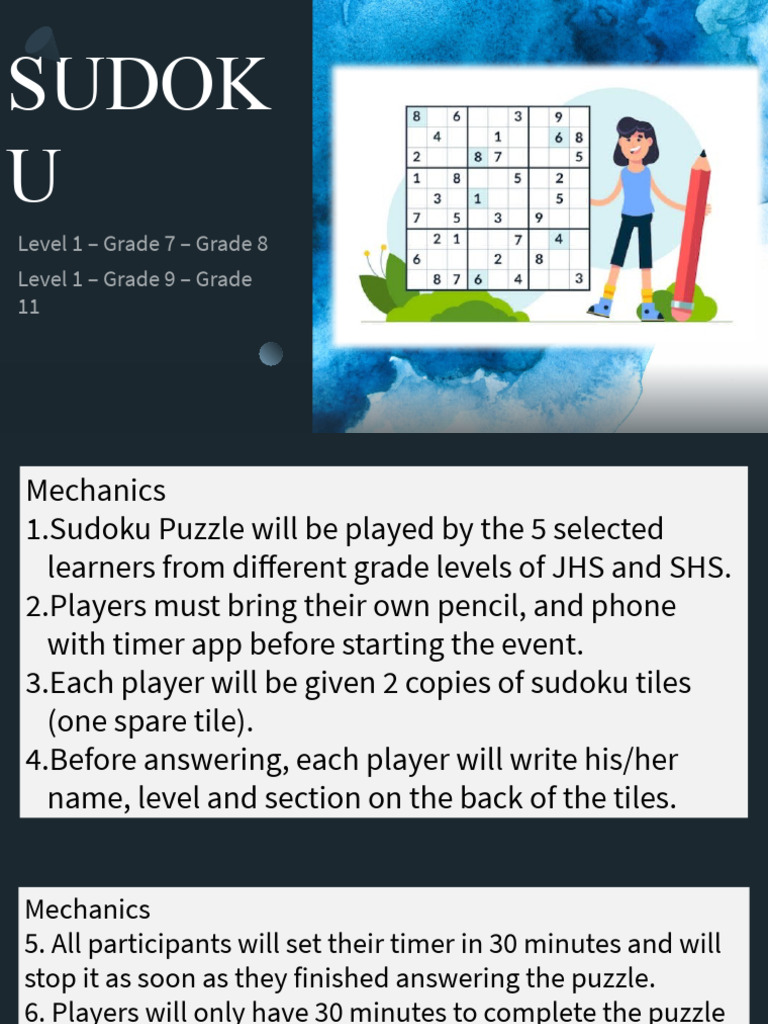 Sudoku Event Mechanics | PDF