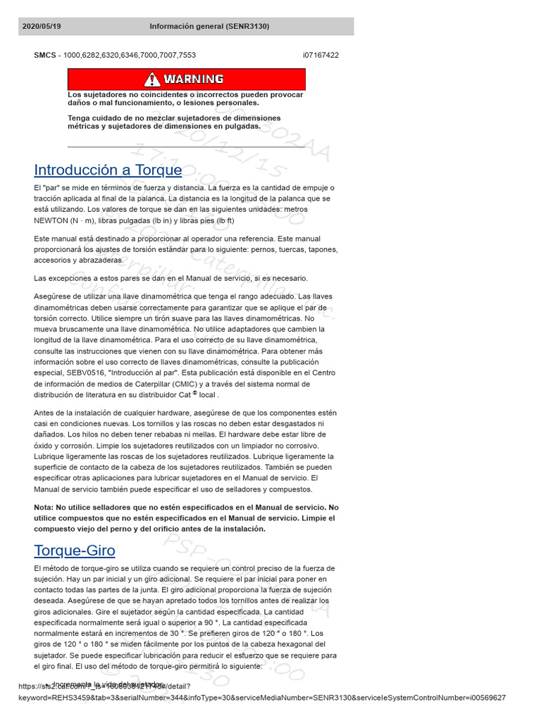 Torques y Ajuste Angular de Pernos | PDF | Tornillo | Ingeniería mecánica