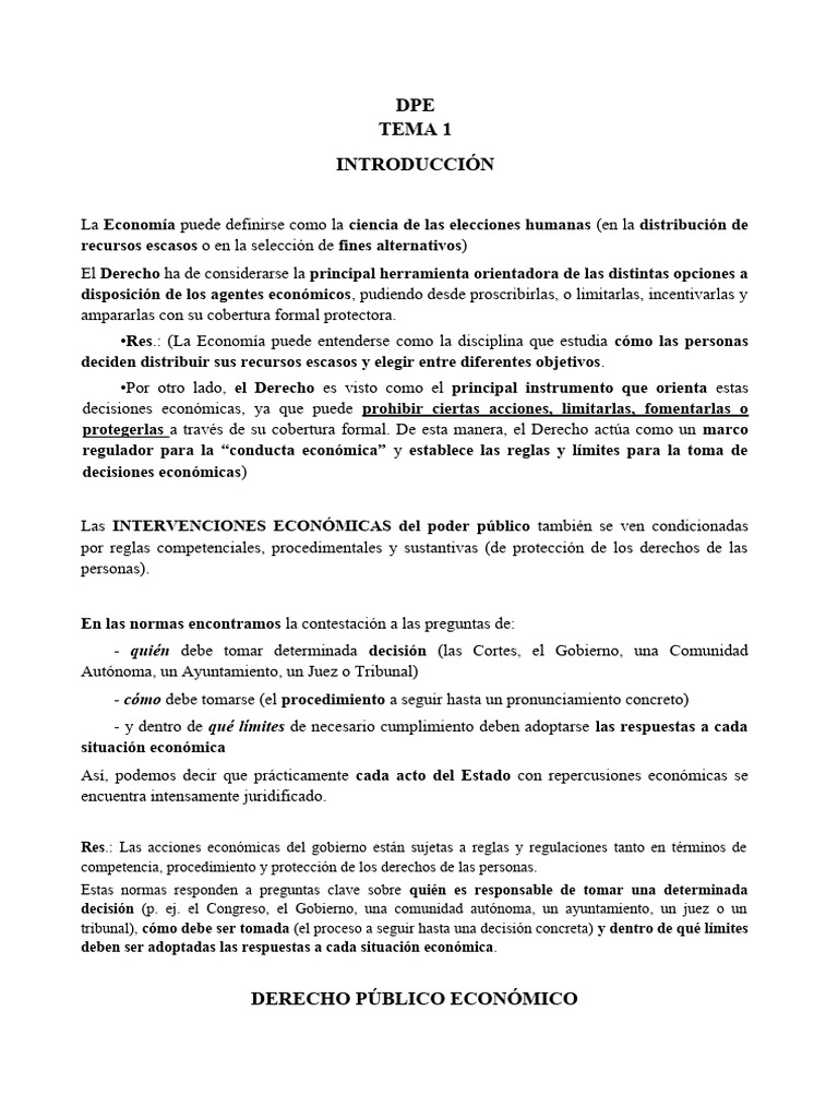 Dpe Tema 1 | PDF | Ley Pública | Globalización