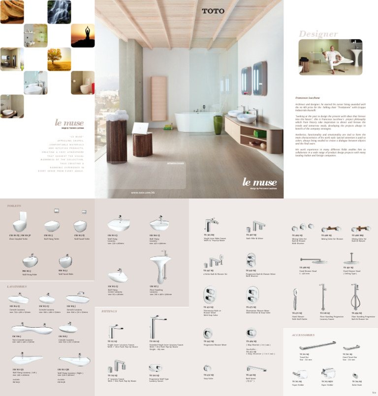 Designer: Francesco Lucchese | PDF | Tap (Valve) | Toilet