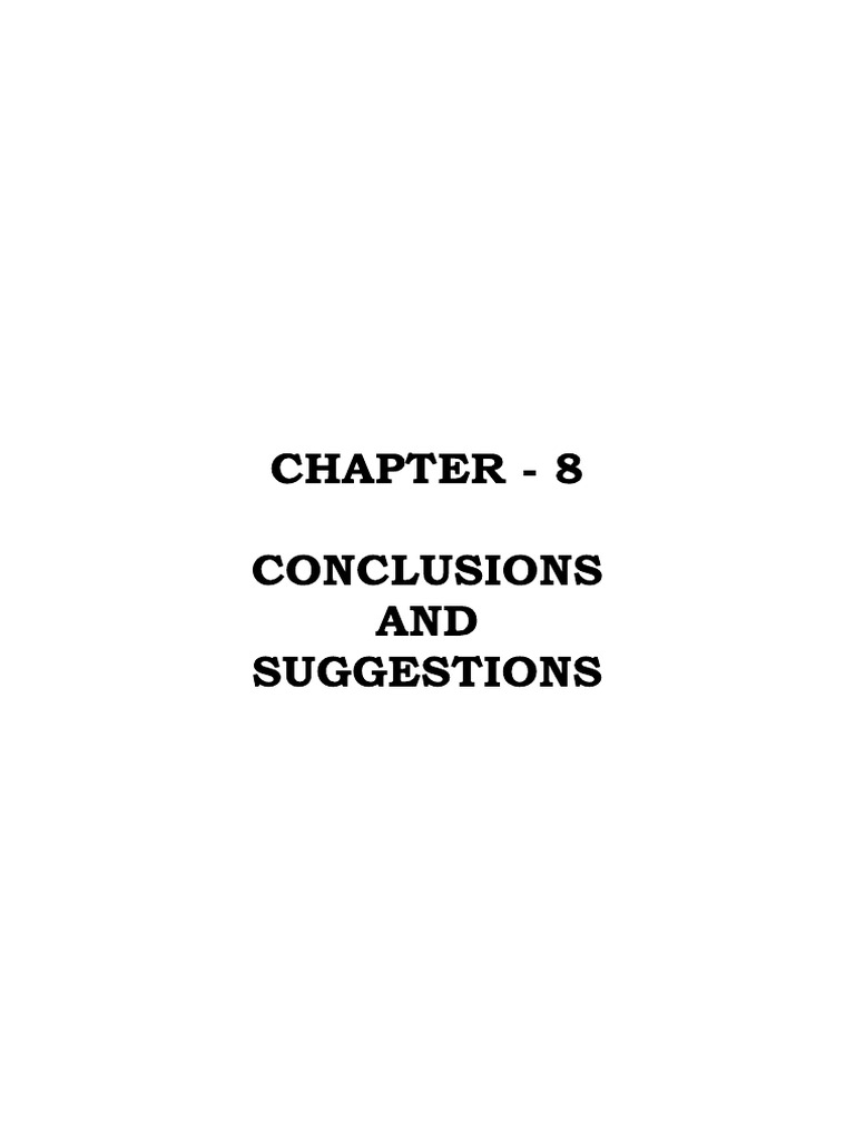16 - Chapter 8 Conclussion and Suggessions | PDF