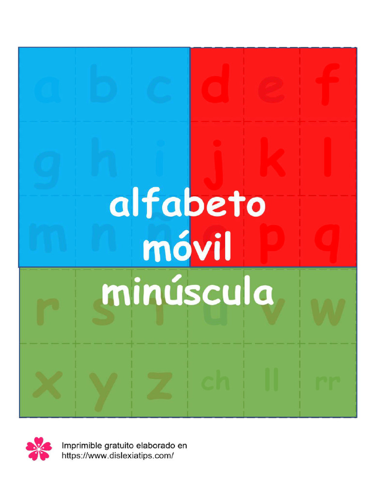Alfabeto Movil Minuscula v1 | PDF
