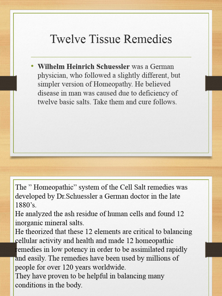Twelve Tissue Remedies | PDF | Homeopathy | Calcium