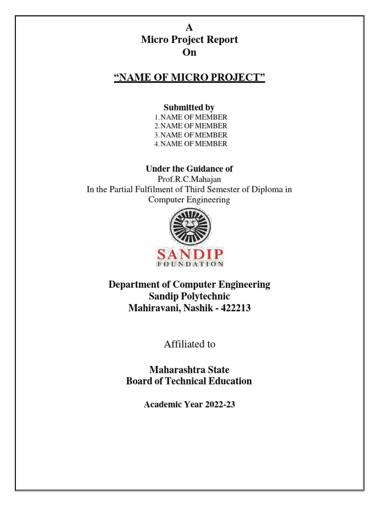 CGR Microproject Format-2 (4) - 3 | PDF | Diploma | Software