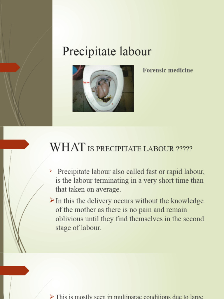 Understanding Precipitate Labour Risks | PDF