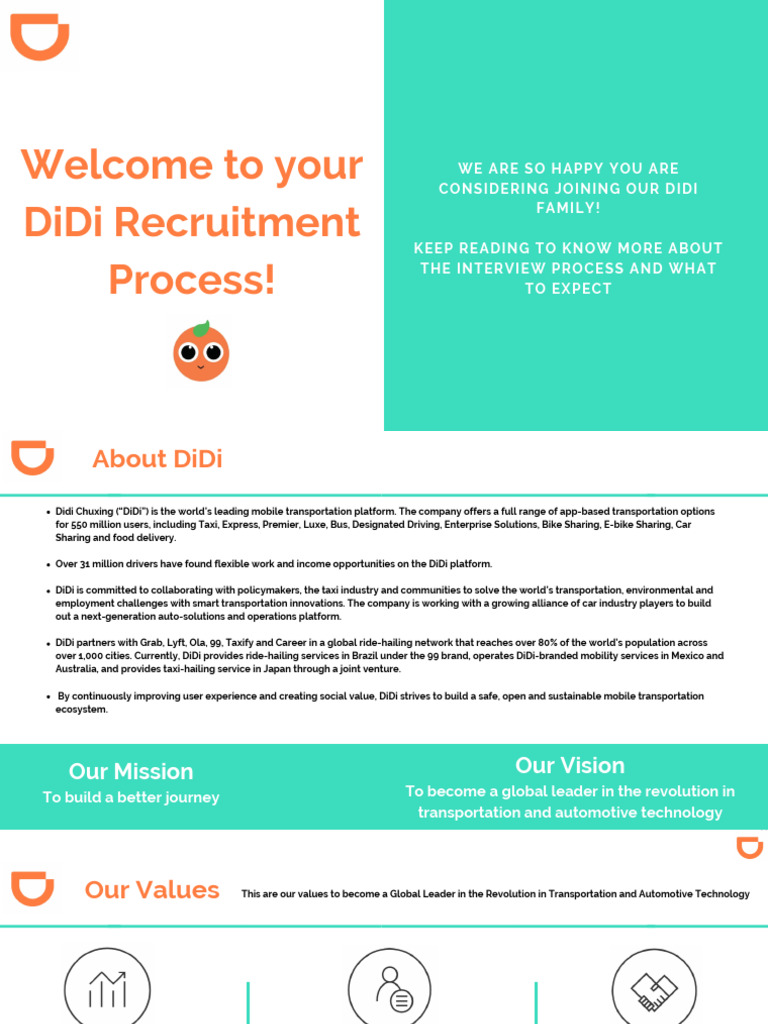 Interview Guide Book-DIDI | PDF | Transport