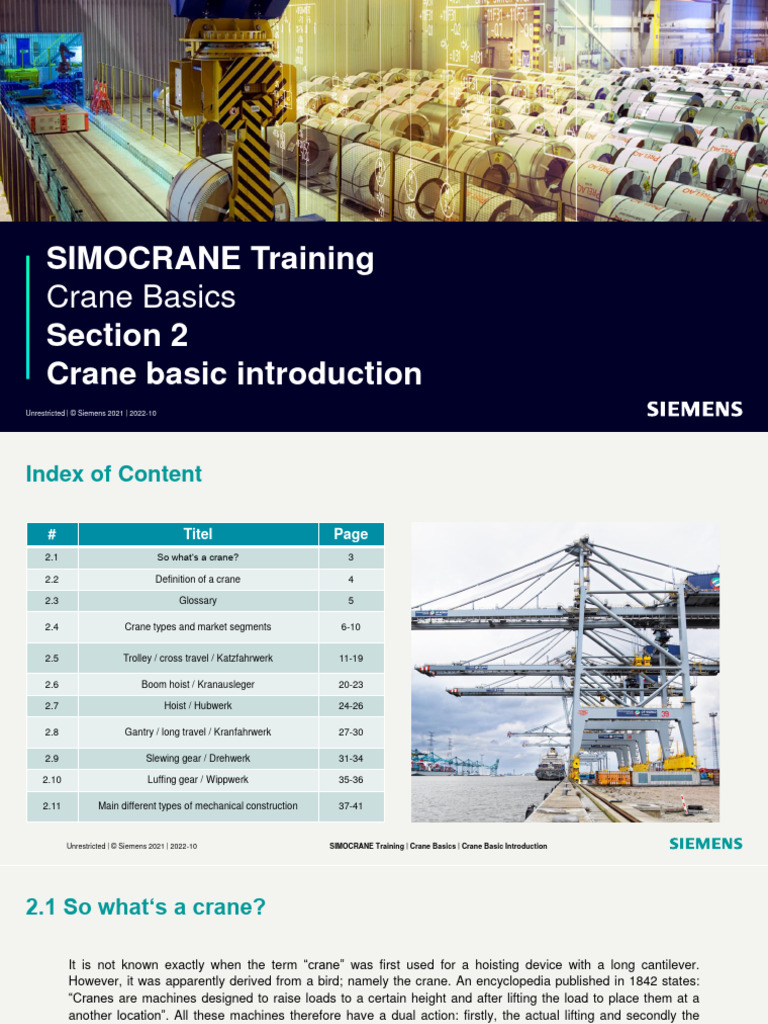 D2-02 - CR-BASICS Web Based Course - Crane Basic Introduction | PDF | Crane (Machine ...
