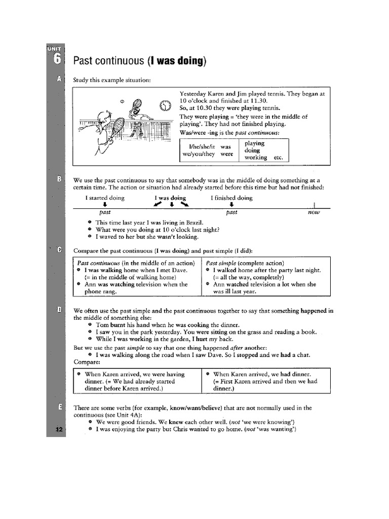 Narrative Tenses - Grammar, Exercises and Answer Key - Kopie | PDF
