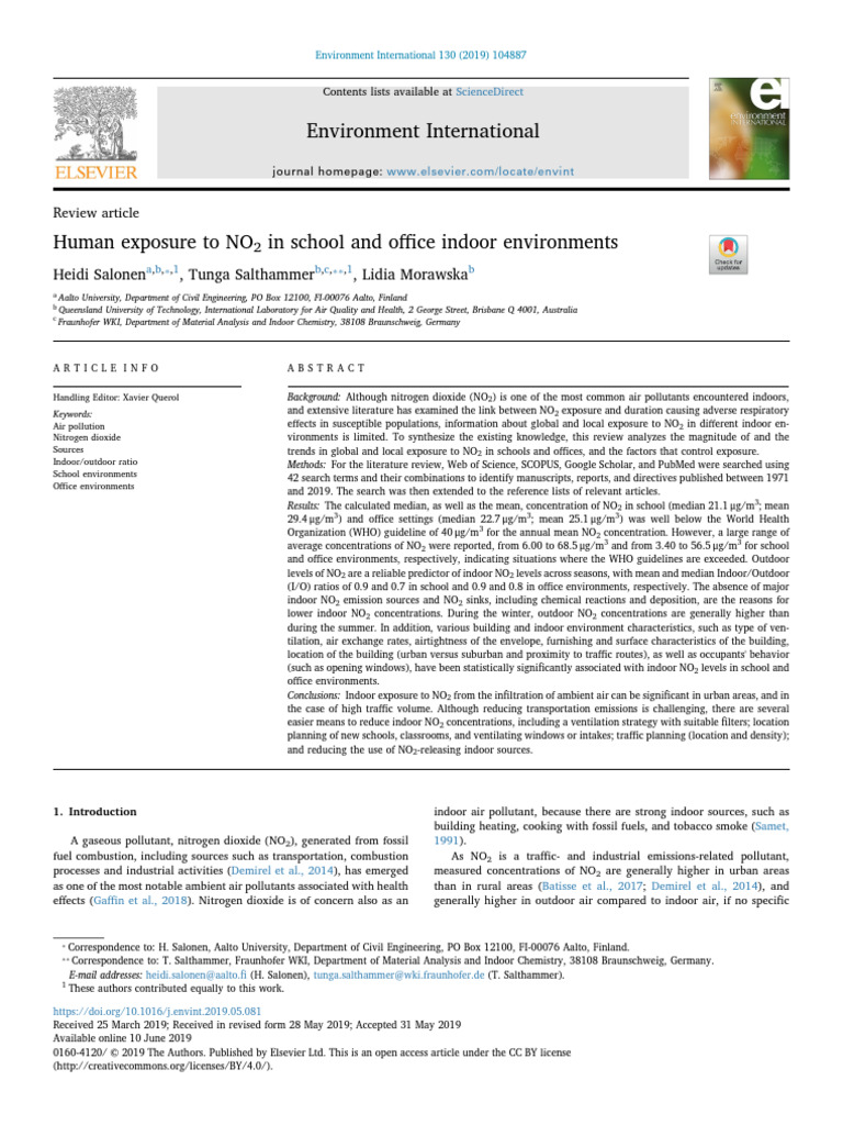 1 s2.0 S016041201930981X Main | PDF | Nitrogen Dioxide | Air Pollution