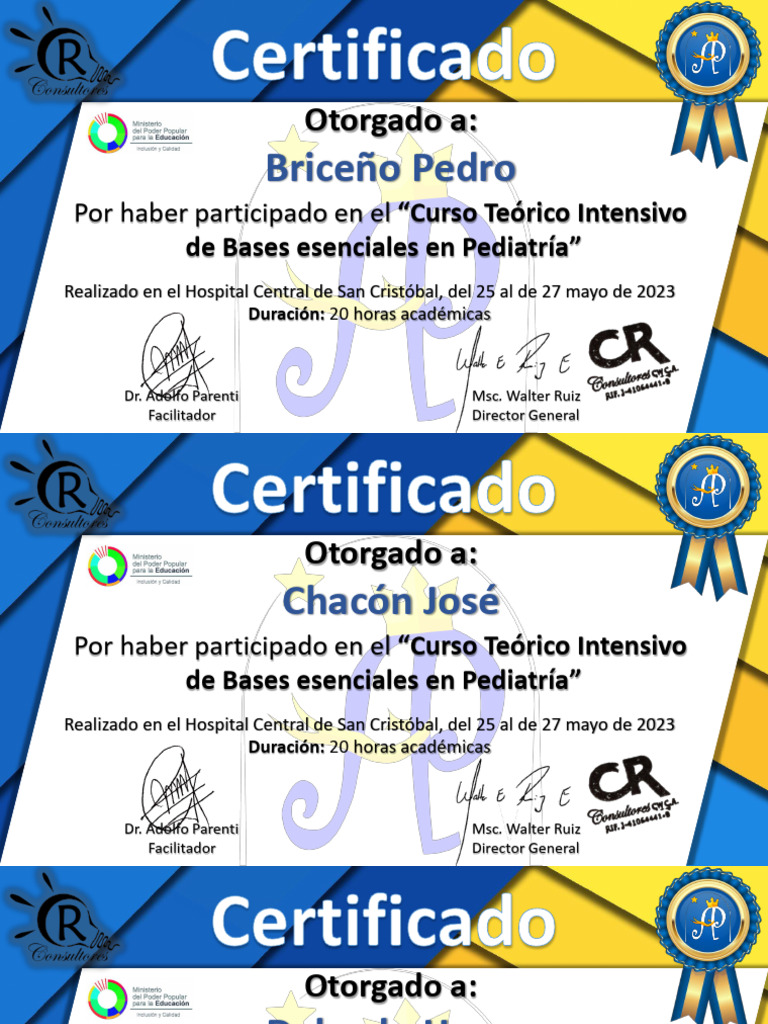 Certificado Curso | PDF
