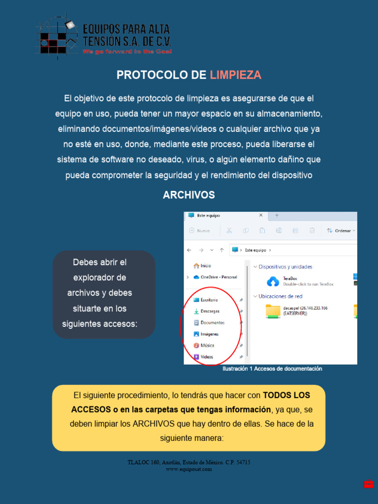 Protocolo de Limpieza | PDF | Archivo de computadora | Información
