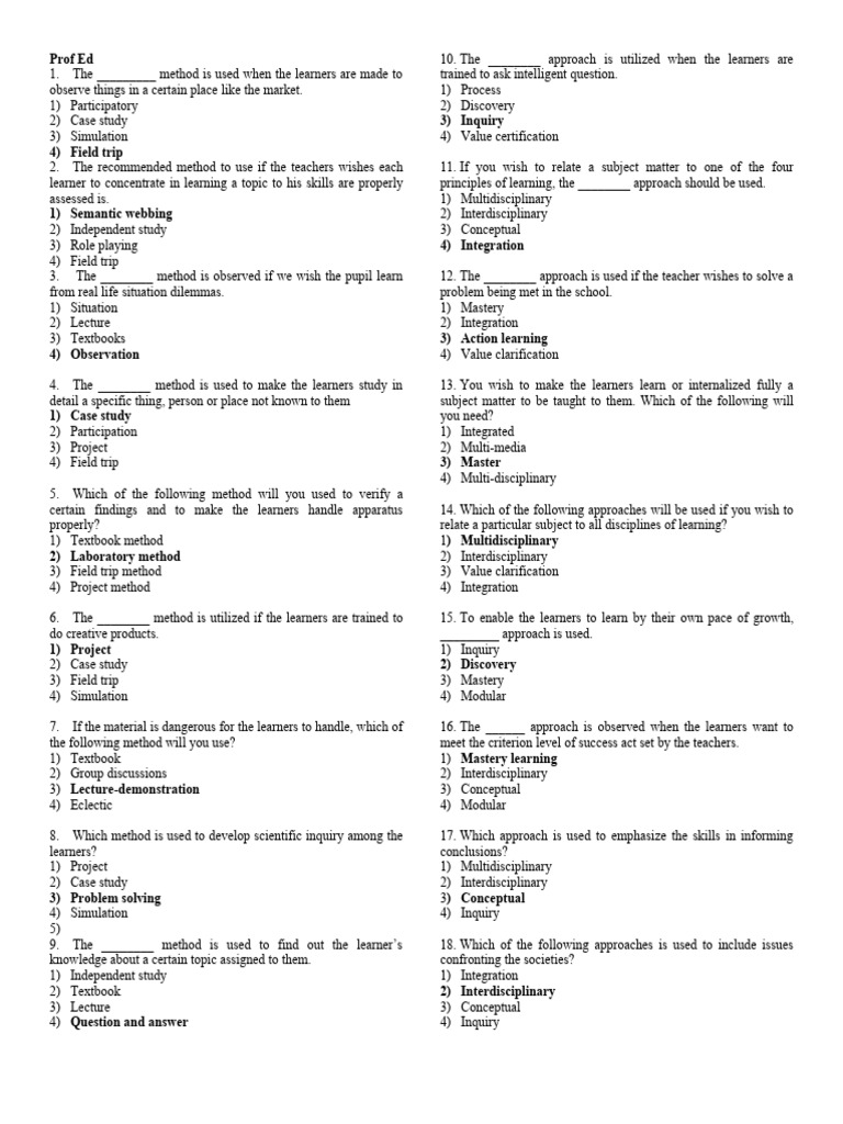 Prof Ed 2 Jesus | PDF | Learning | Teachers