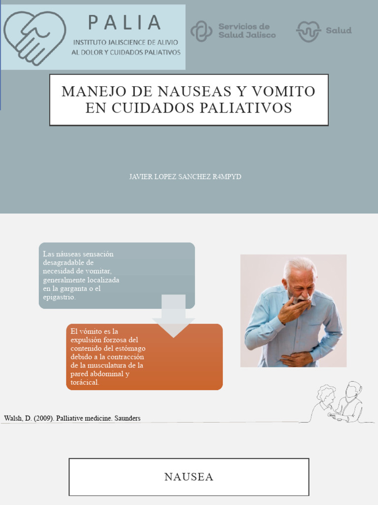 Manejo de Náuseas y Vómitos en Paliativos | PDF | Vómitos | La ...