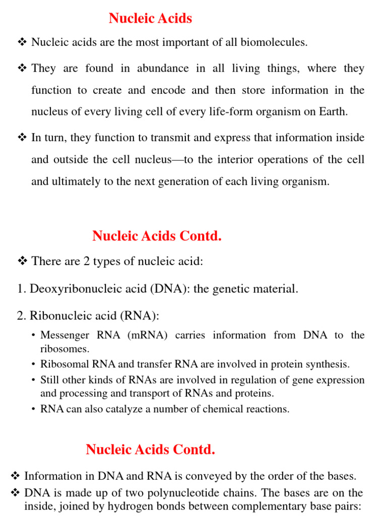 BCH 401 Note 1 - KWASU | PDF | Dna Replication | Rna