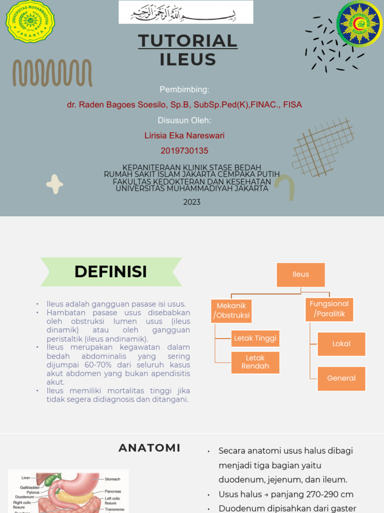 Salinan PPT Ileus - Lirisia | PDF