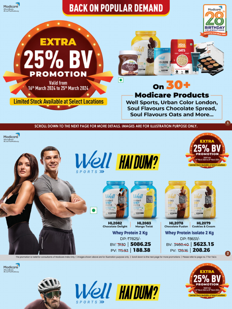 Extra 25% BV Promotion 16 To 25 March 2024 Is Back On Popular Demand | PDF