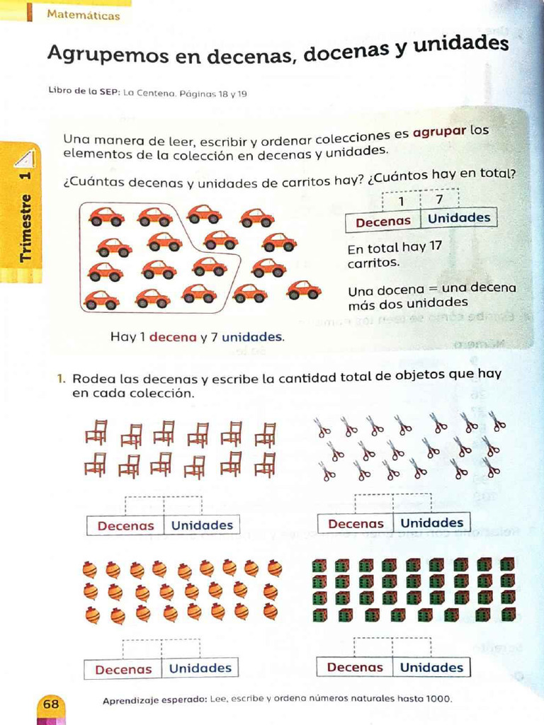 15 Matemáticas Agrupacion Centenas y Decenas | PDF