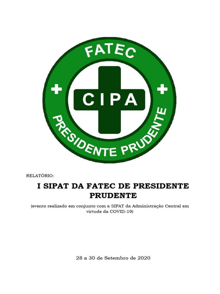Relatório SIPAT | PDF | Sistema de saúde