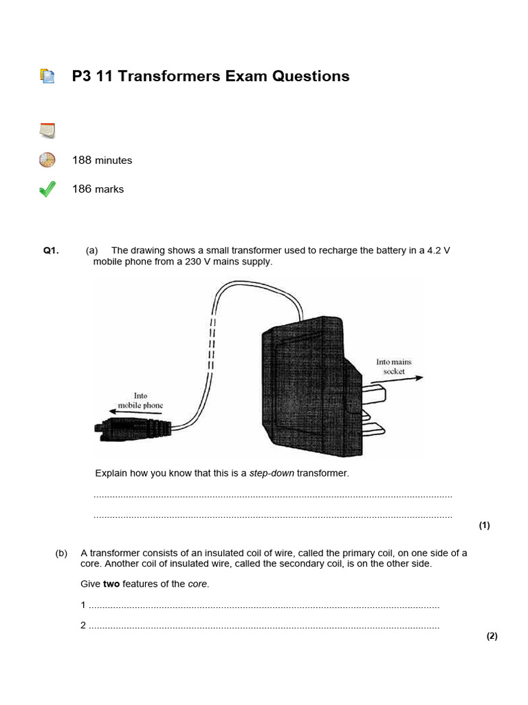 P3 11 Transformers | PDF | Transformer | Inductor