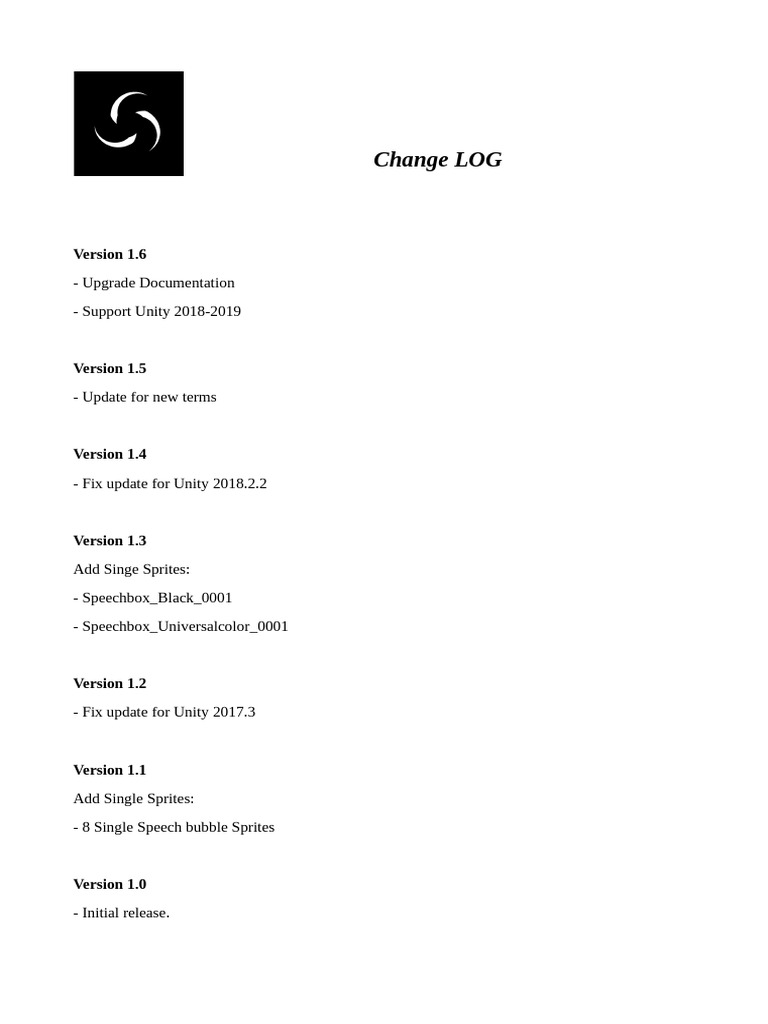 Change LOG | PDF