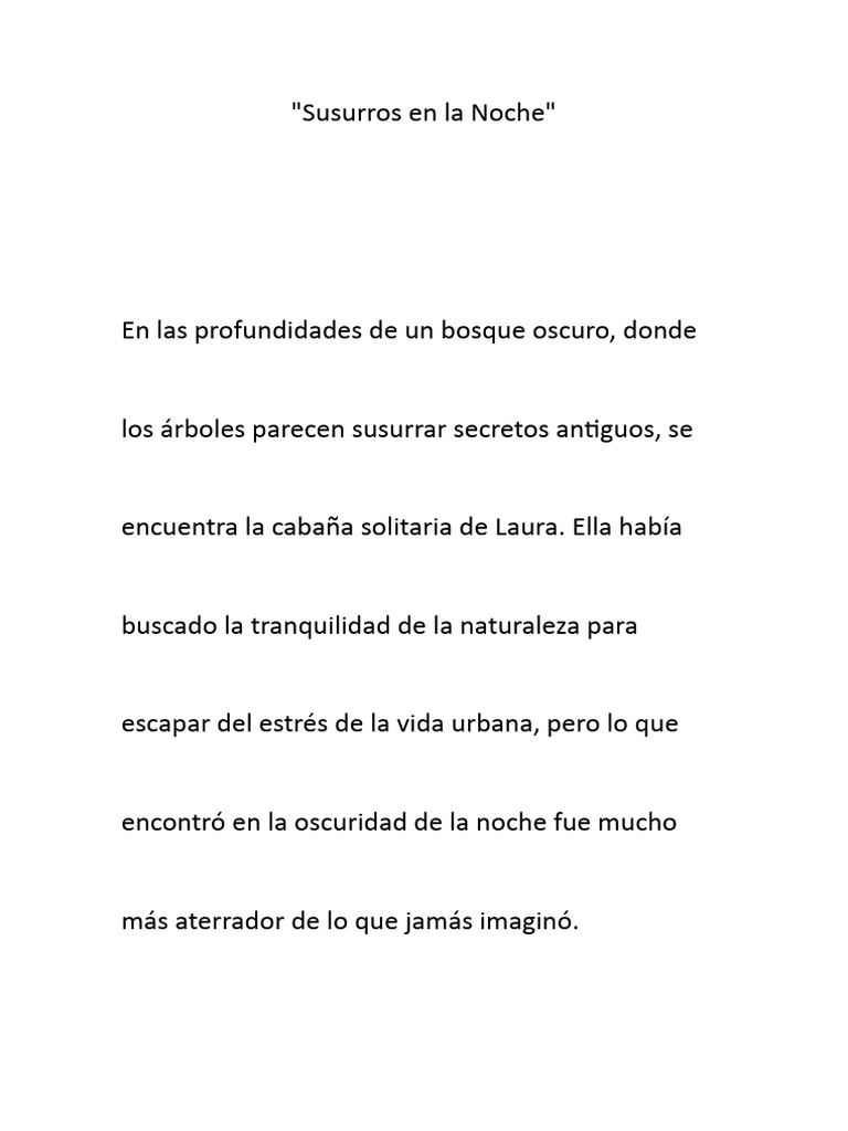 Susurros en La Noche | PDF