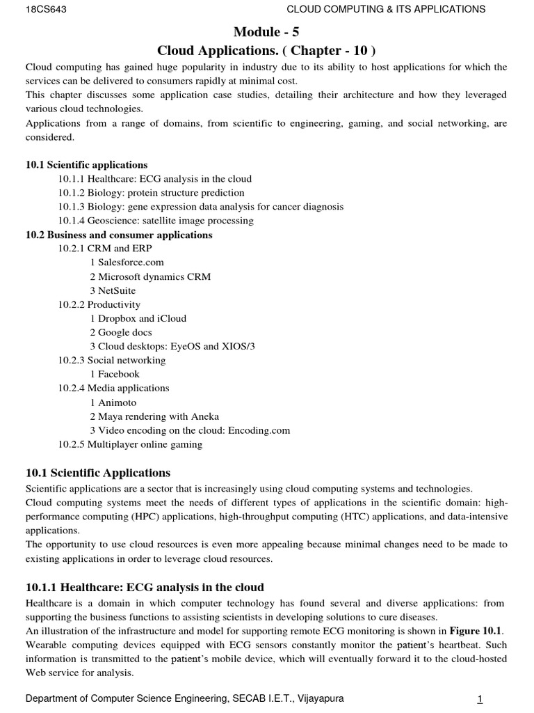 732 18CS643 Saba Fatima | PDF | Cloud Computing | Customer Relationship Management