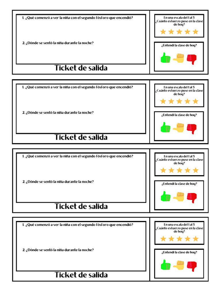 Formato Ticket de Salida | PDF