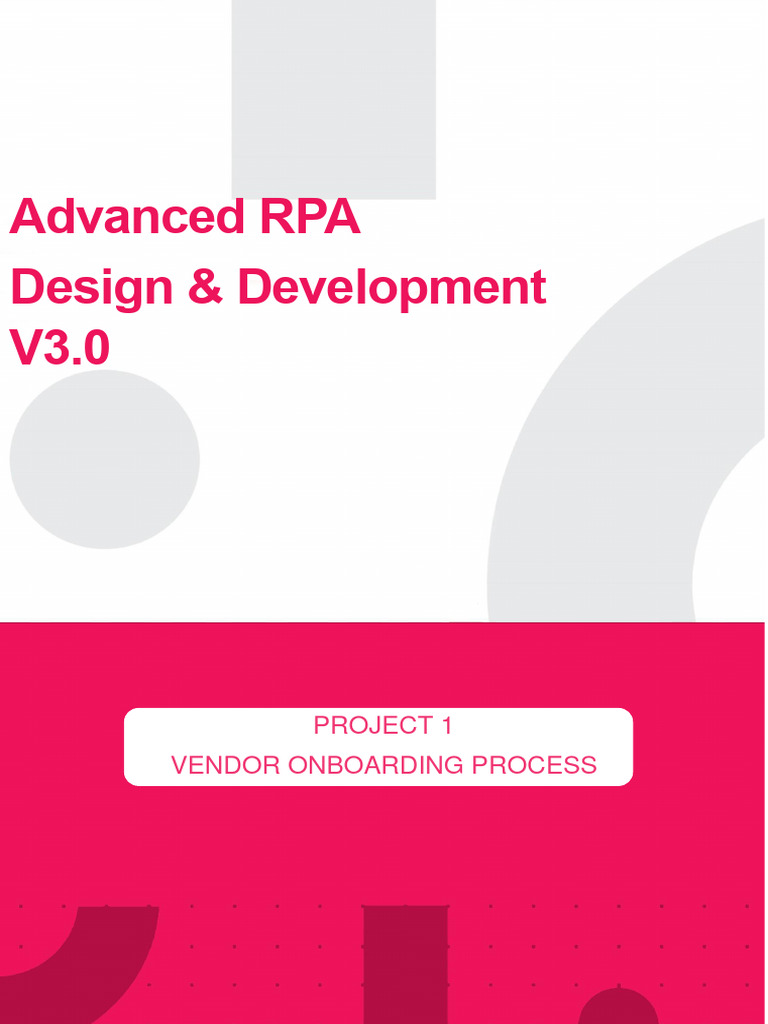 RPA Vendor Onboarding Guide | PDF | Databases | Login