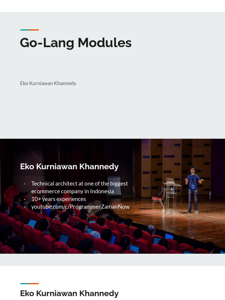 Go-Lang Modules | PDF