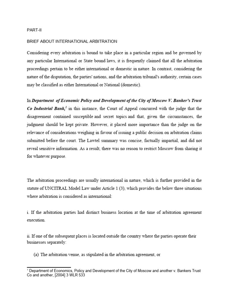 Part-Ii Arbitration | PDF | Arbitration | Jurisdiction