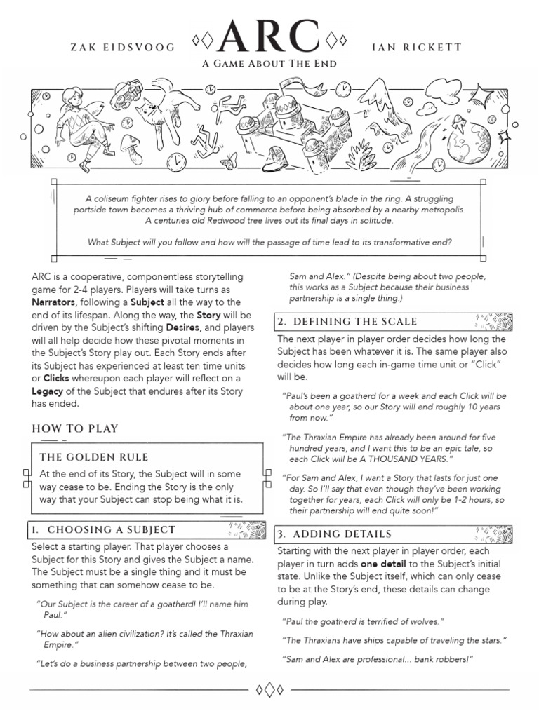 ARC: Cooperative Storytelling Game | PDF