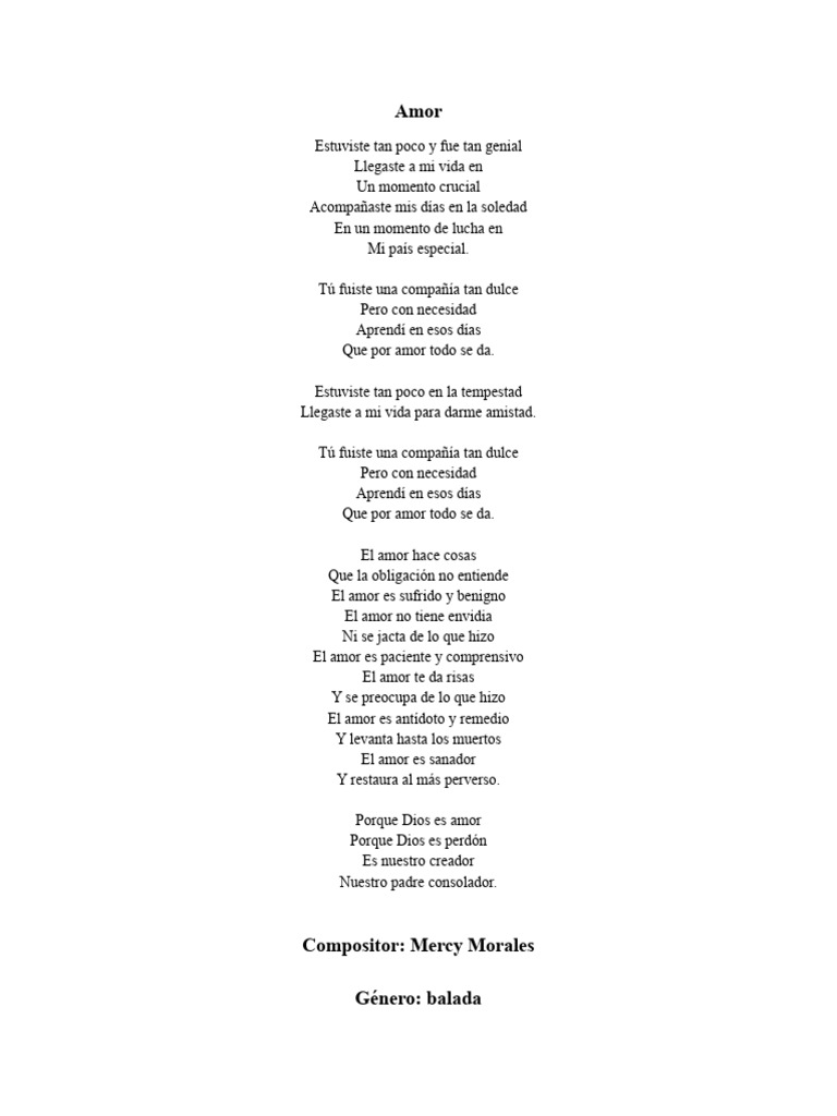 El Amor: Paciencia y Comprensión | PDF