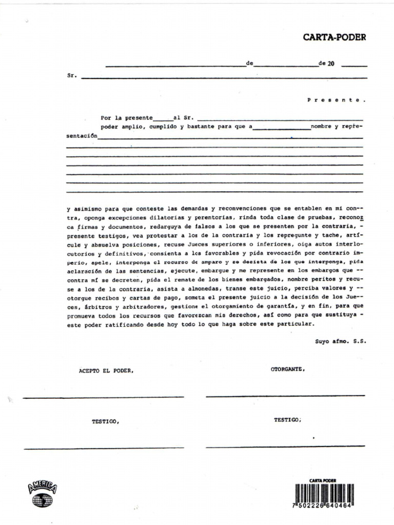 Carta Poder | PDF