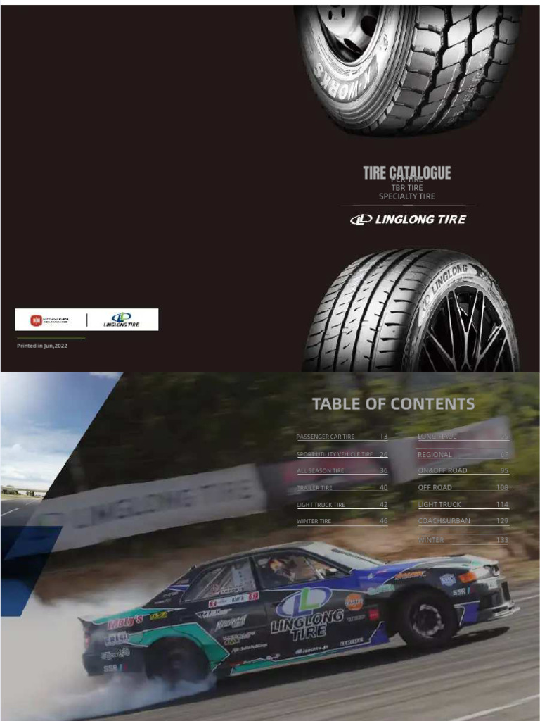 PDF Catalogo Linglong - Compress | PDF | Tire | Brand