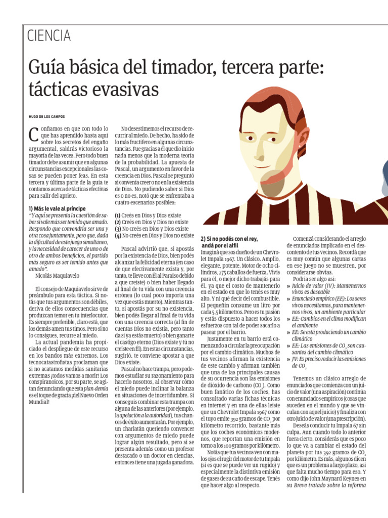 Guía Básica Del Timador 3 - La Diaria - Hugo de Los Campos | PDF ...