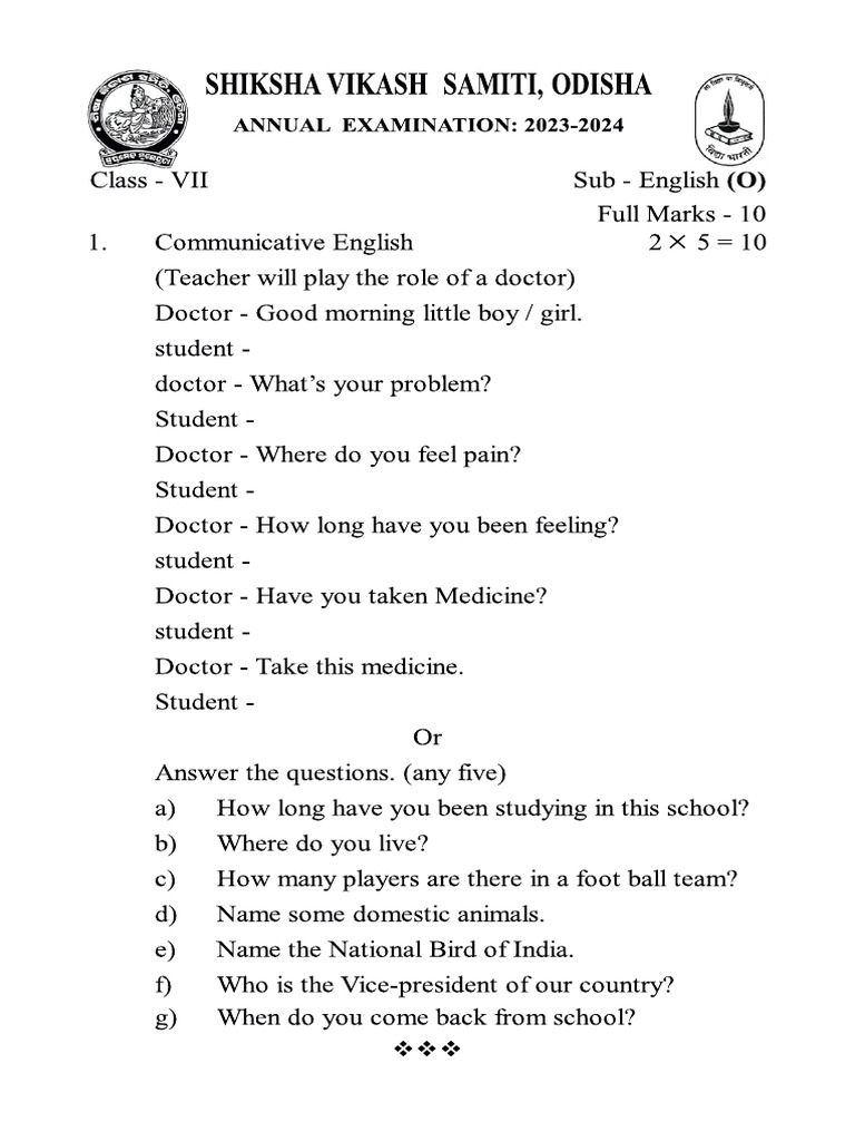 Class 7 English | PDF