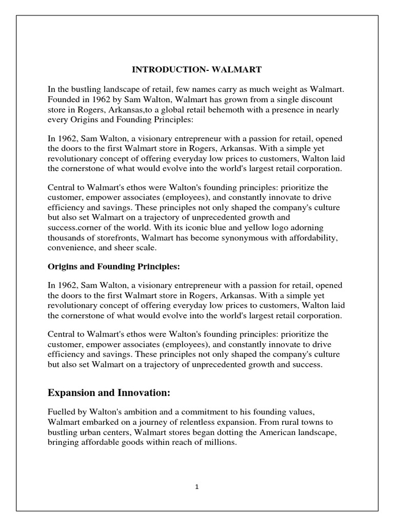 Walmart Content | PDF | Walmart | E Commerce