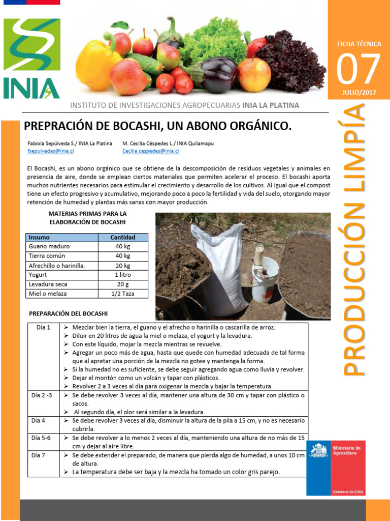 Ficha Técnica INIA #07 | PDF | Suelo | Agua