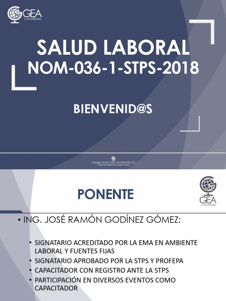 Nom 036 1 STPS 2018 (2022) | PDF | Factores humanos y ergonomía | Seguridad y salud ocupacional