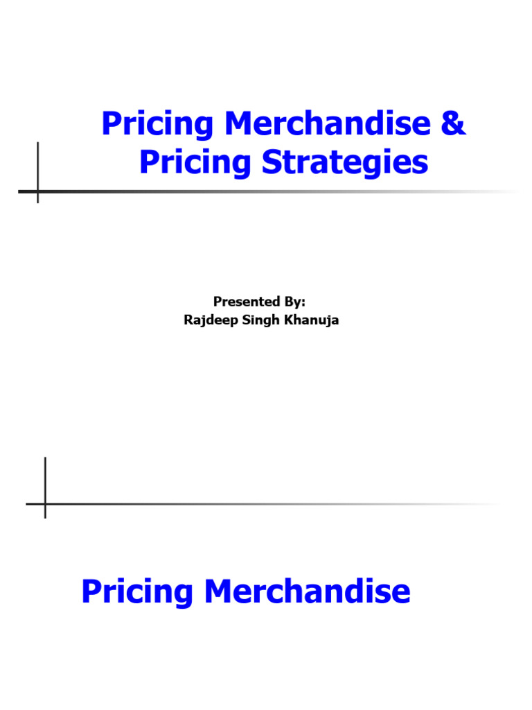 IDM Retail Merchandising Pricing | PDF | Pricing | Discounts And Allowances