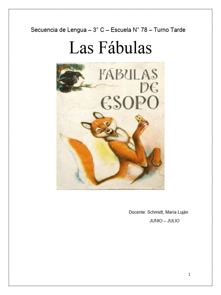 3º fABULAS 78 | PDF | Fábula | Lingüística