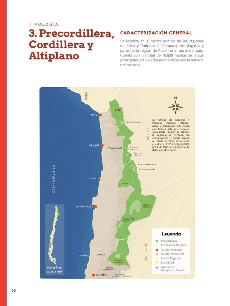 Atlas Rural de Chile Macrozona Norte Grande 3. Precordillera Cordillera ...