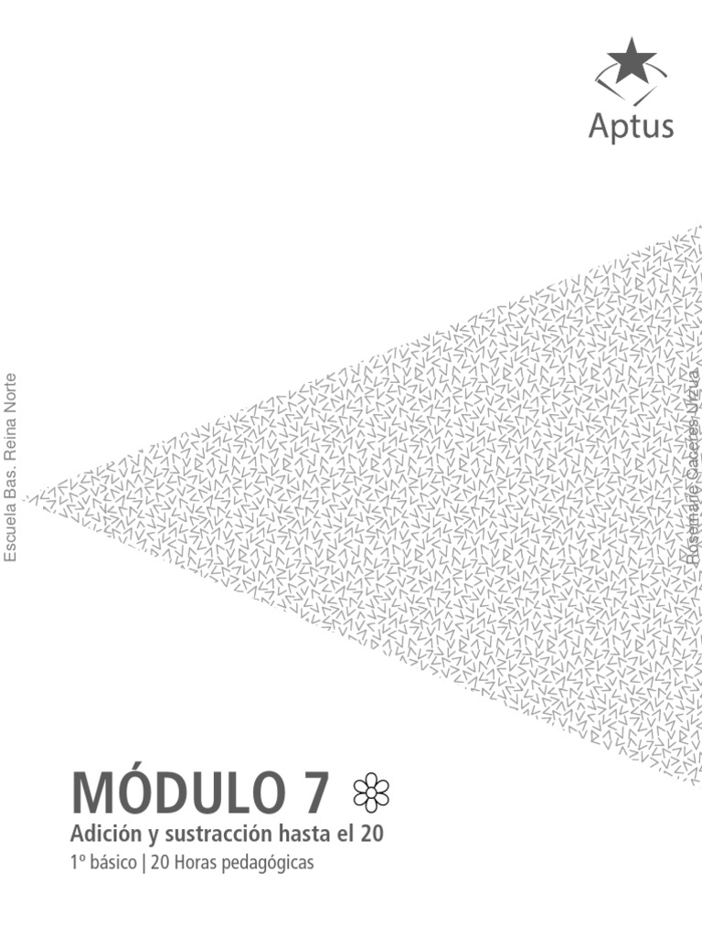 7 - 2023 1 Basico Matematica Modulo 7 Adición y Sustracción Hasta El 20 ...
