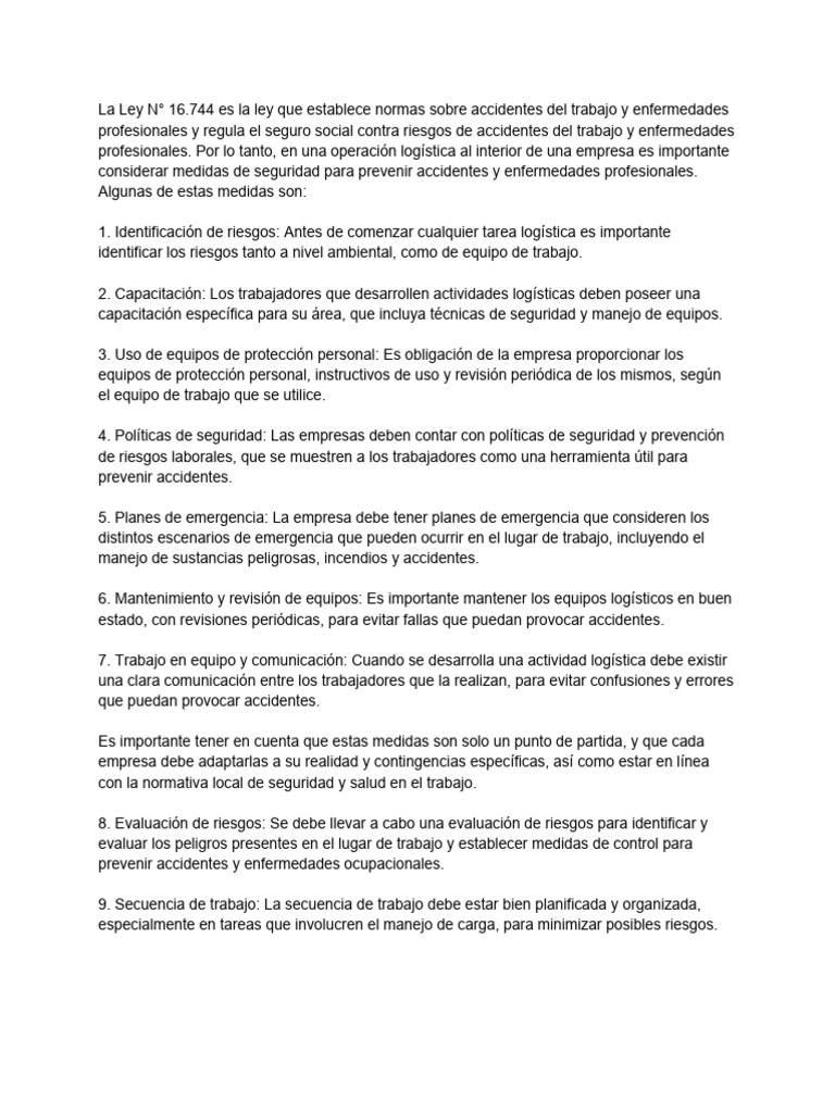 La Ley #16 | PDF | Valores | La seguridad