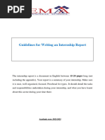 Internship Report Structure Guide | PDF