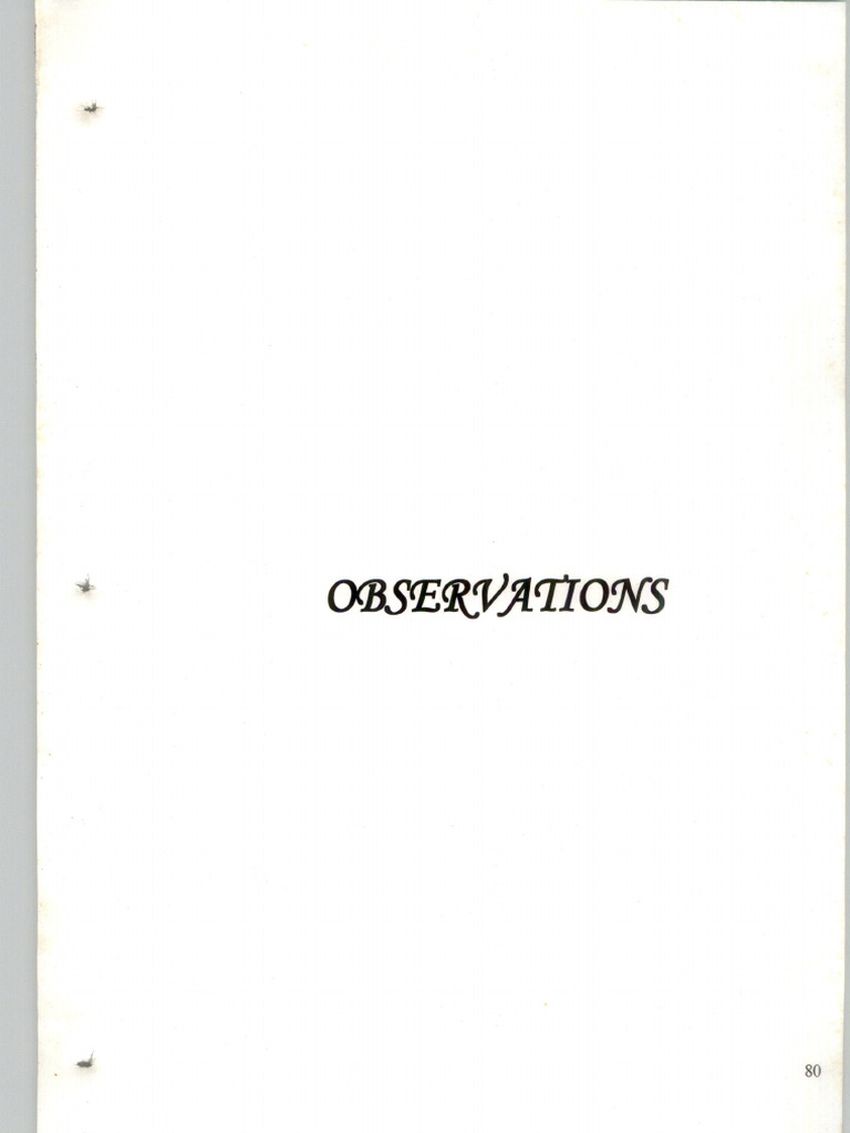Observations | PDF