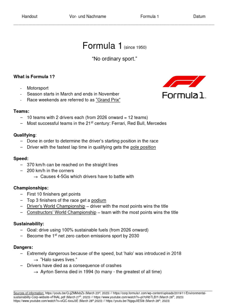 Handout F1 | PDF