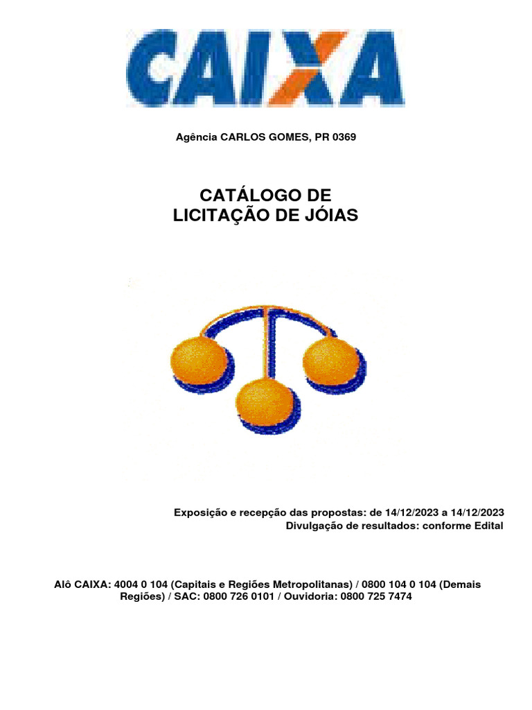 Catálogo | PDF | Ouro | Metais nobres