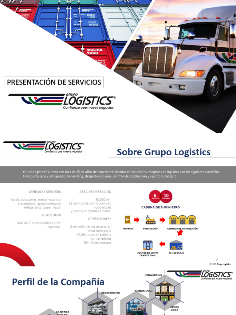 Presentación Grupo Logistics | PDF | aduana | Economias