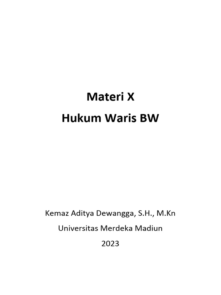 Materi X | PDF